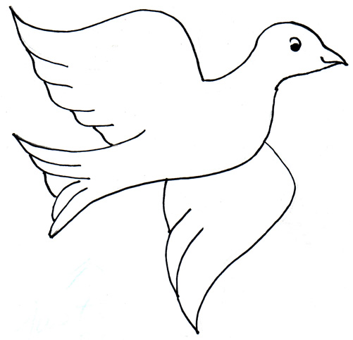 Dove Template ClipArt Best