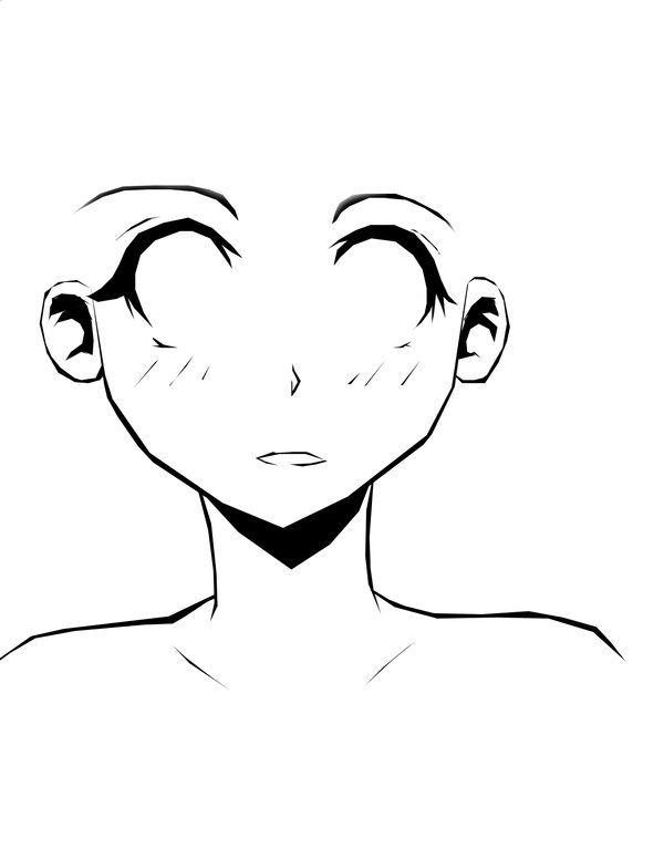 Anime Head Outline ClipArt Best