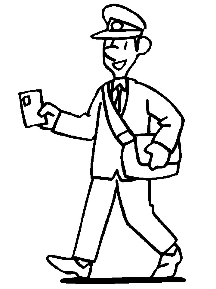 Mailman Clipart Black And White - ClipArt Best