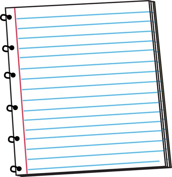 Piece Of Notebook Paper Clipart ClipArt Best