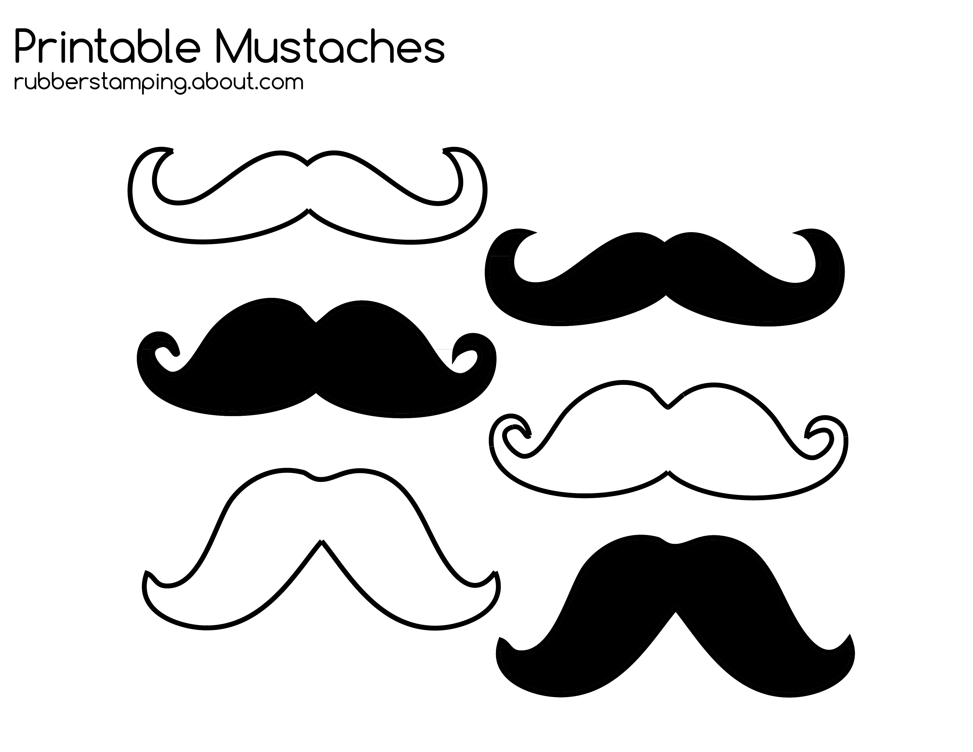 Free Mustache Moustache Printable Image ClipArt Best ClipArt Best