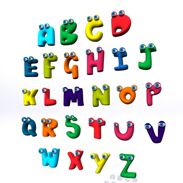 Animated Alphabet Clip Art