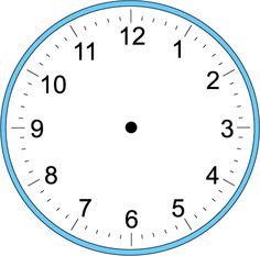 Blank Analog Clock Clip Art