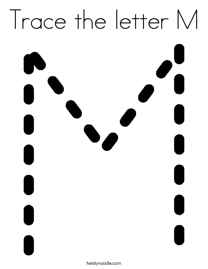 Trace Letter M ClipArt Best