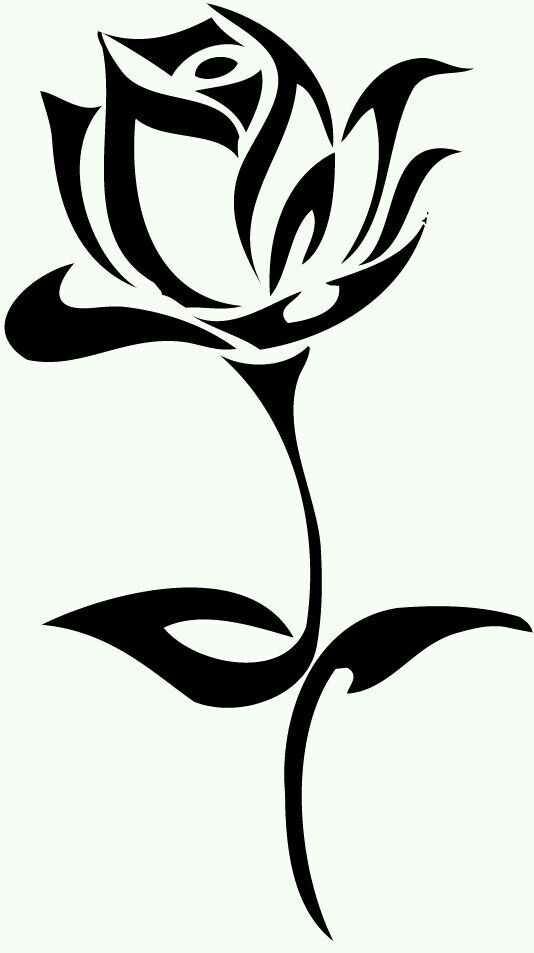 Roses Stencil ClipArt Best