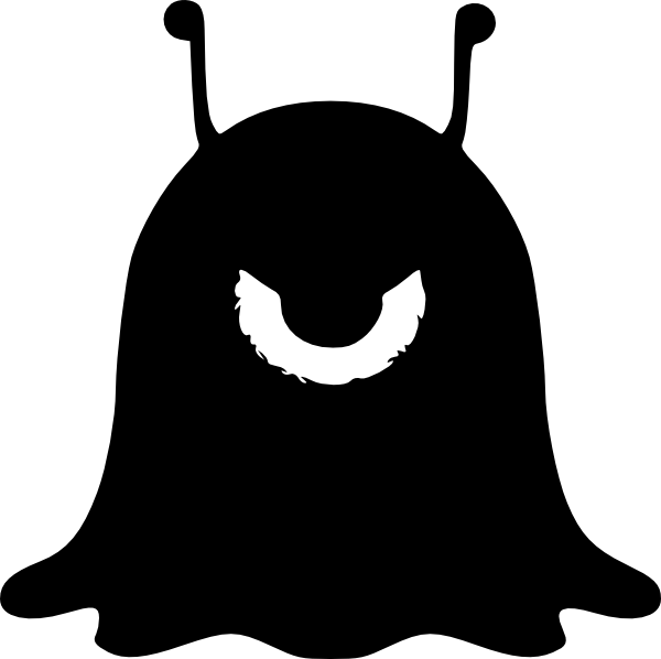 A Red Scary Blob Monster Smu clip art - vector clip art online ...