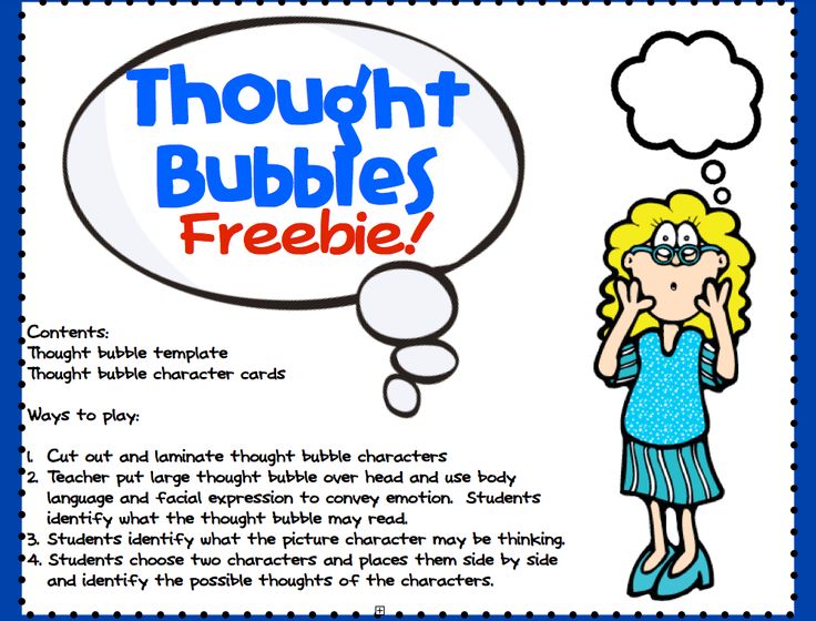 Speech Bubbles Vs Thought Bubble Lesson - ClipArt Best