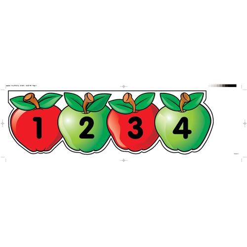 Apples Number Line Mini Bulletin Board Set - ClipArt Best - ClipArt Best