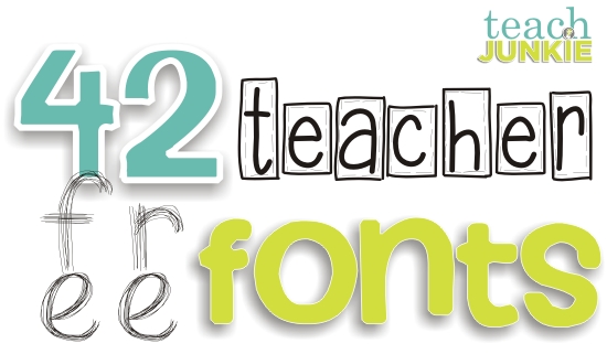 42 Free Fonts for Teachers - Teach Junkie - ClipArt Best - ClipArt Best
