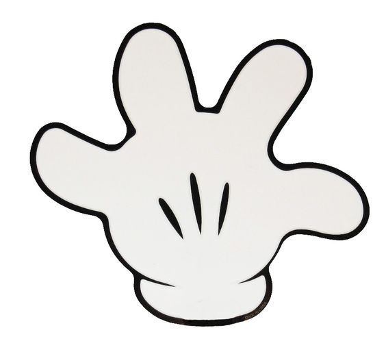 Mickey Mouse Hand Template