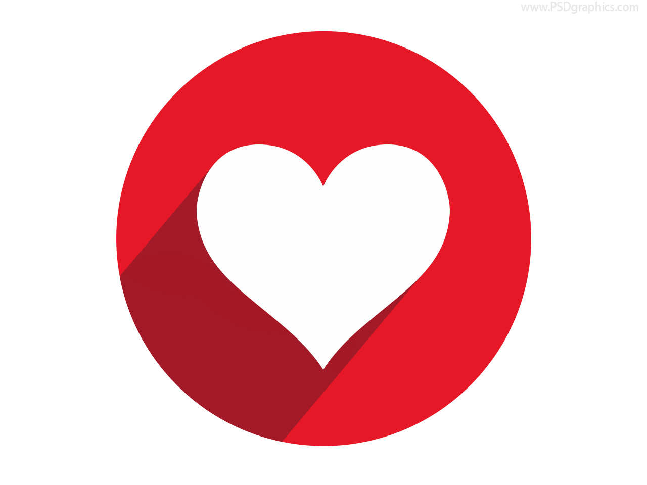 Heart shape button and icon (PSD) | PSDGraphics - ClipArt Best ...