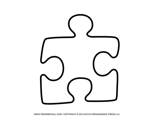 4 Piece Jigsaw Puzzle Template ClipArt Best