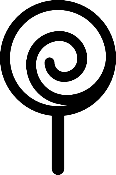 Lollipop black and white clipart - Candy clip art ... - ClipArt Best ...