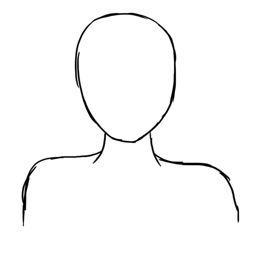 Anime Head Outline ClipArt Best