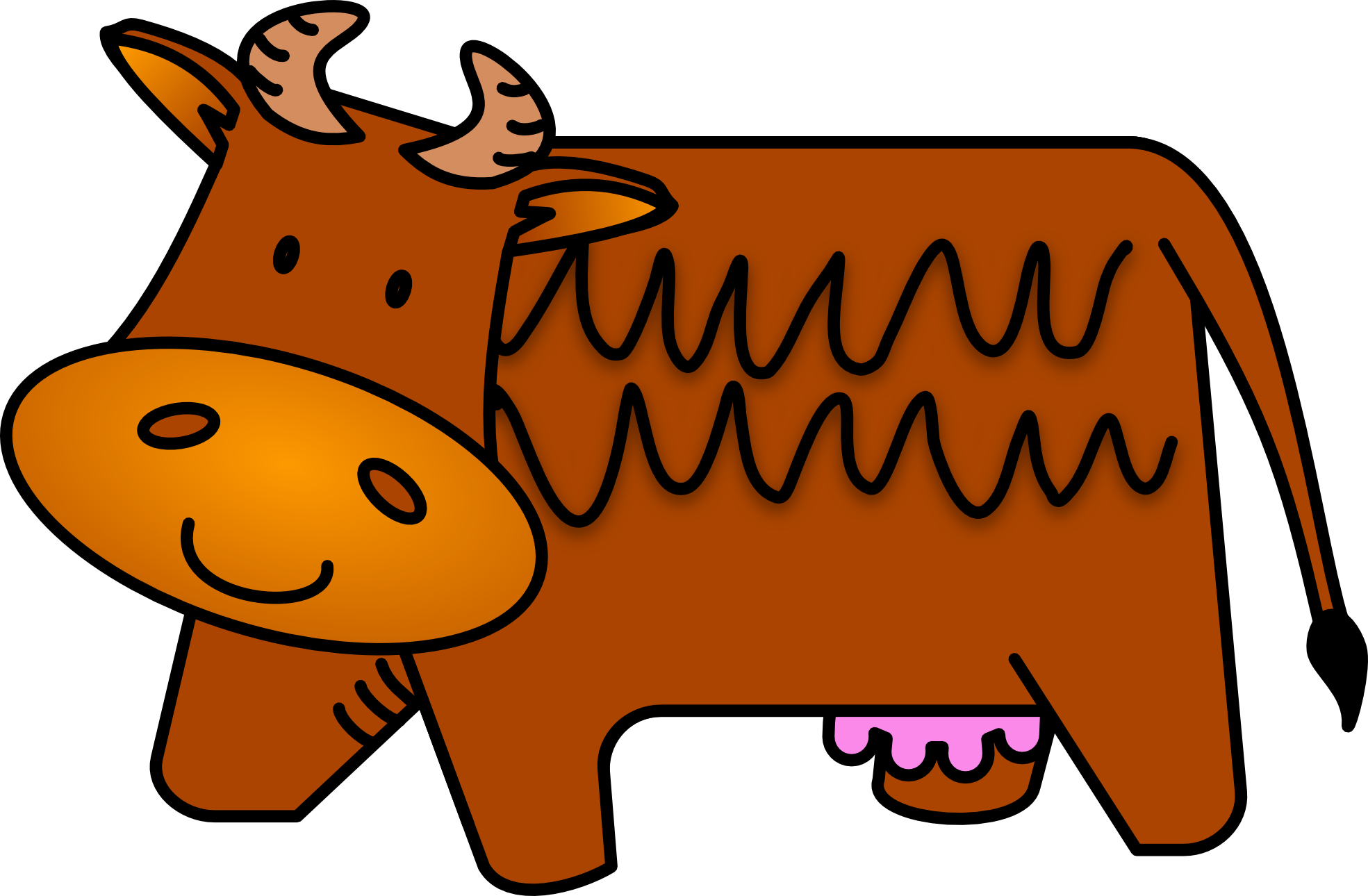 Clip Art: Cow 520 x 260 Vfx Solidarity Visual ... - ClipArt Best ...