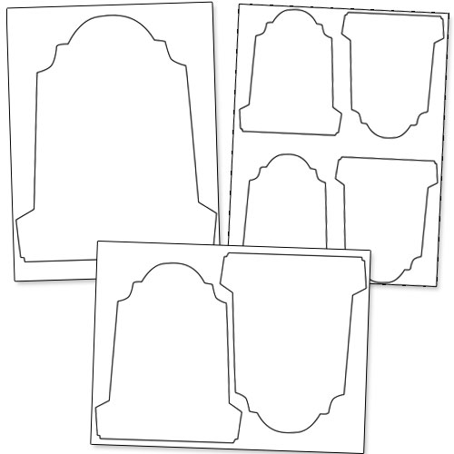 Printable gravestone