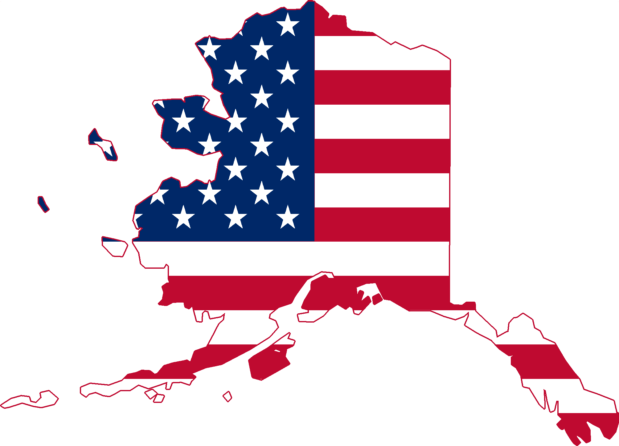 Flag Map of Alaska (USA).png - ClipArt Best - ClipArt Best