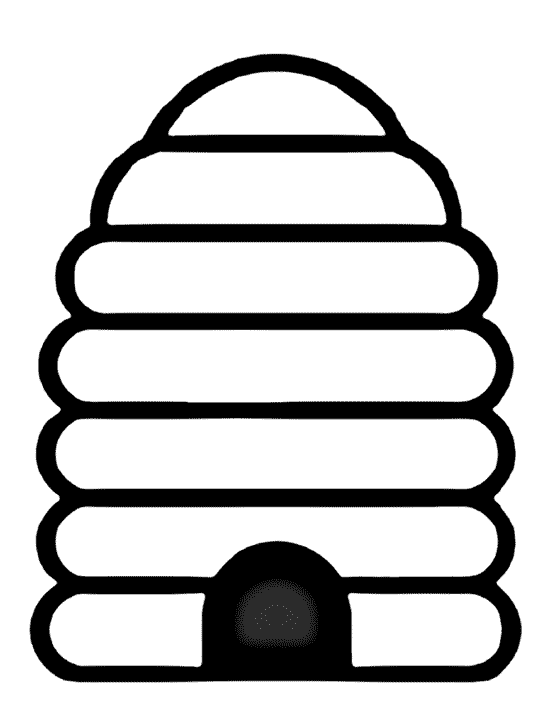 Printable Bee Hive Template