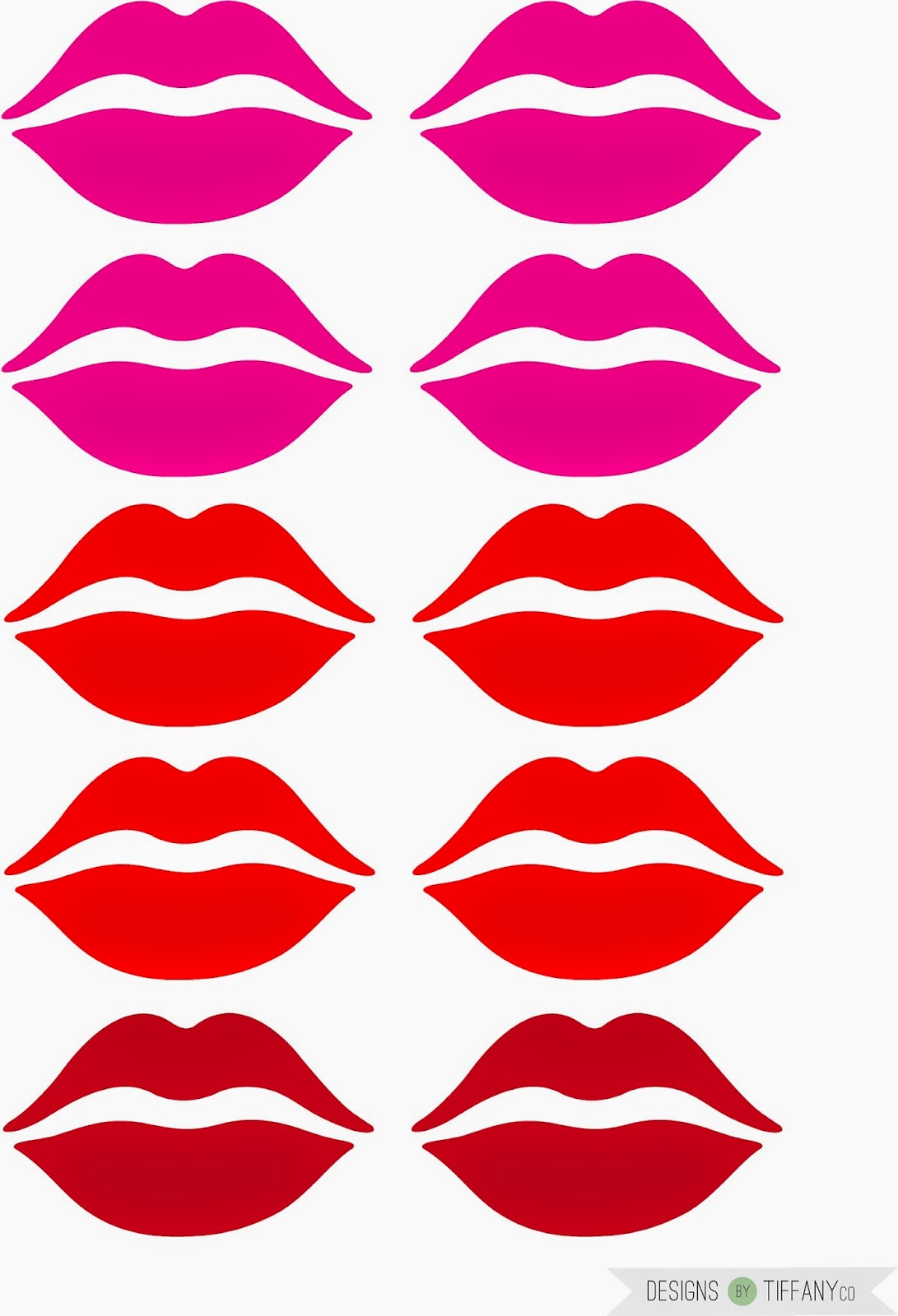 Printable Lips Template