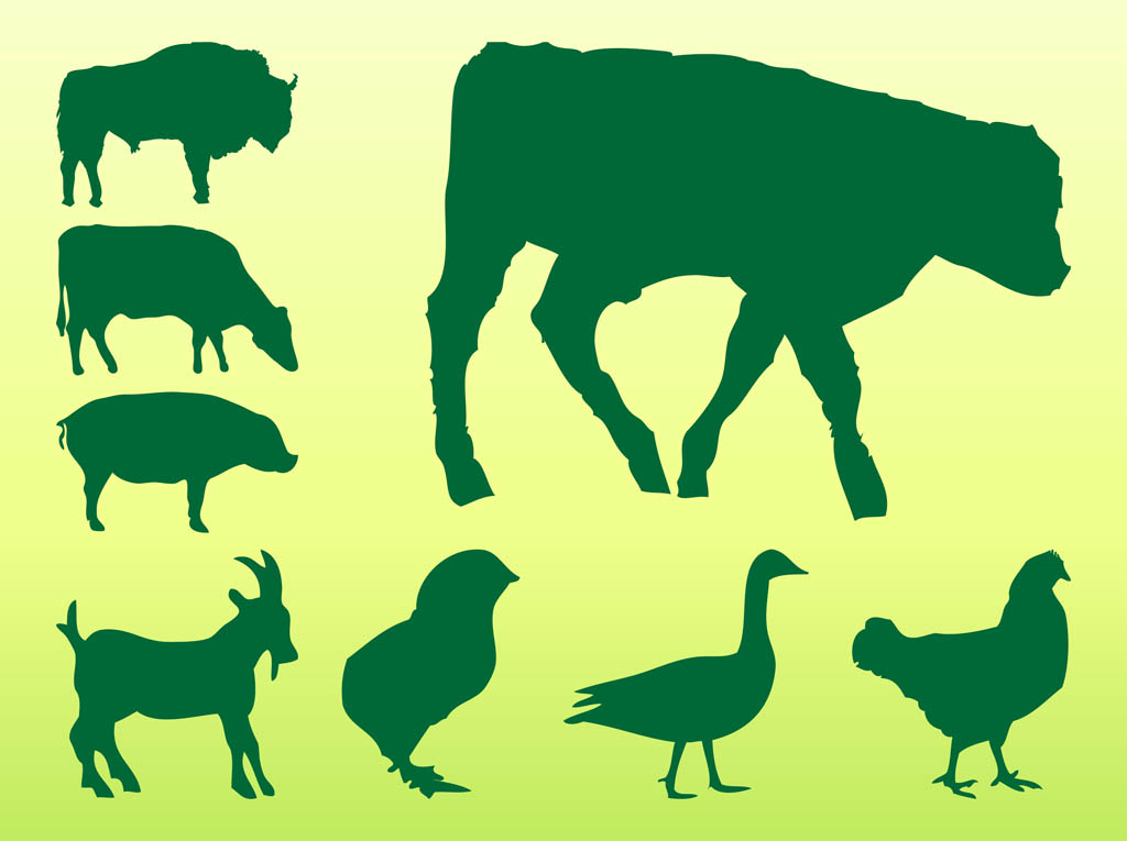 Farm Animals Silhouettes - ClipArt Best - ClipArt Best