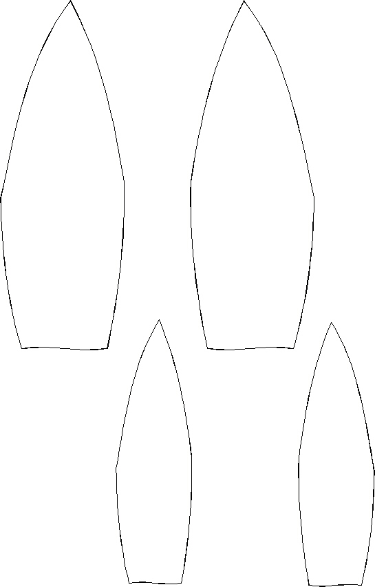 Bunny Ear Pattern Printable Bunny Ears Template SLP Kiddo 
