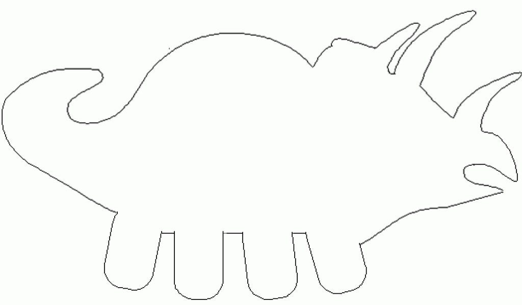 Printable Cut Out Dinosaur Template Printable Templates