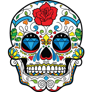 Sugar skulls seamless patterns floral vector packs + freebie ...