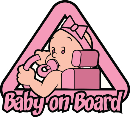 Baby On Board Clip Art, Vector Images & Illustrations - ClipArt Best ...