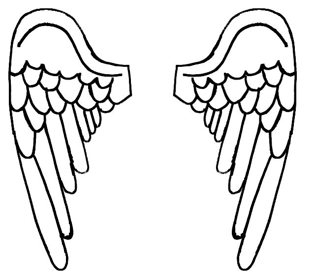 Angel Wings Template Free ClipArt Best