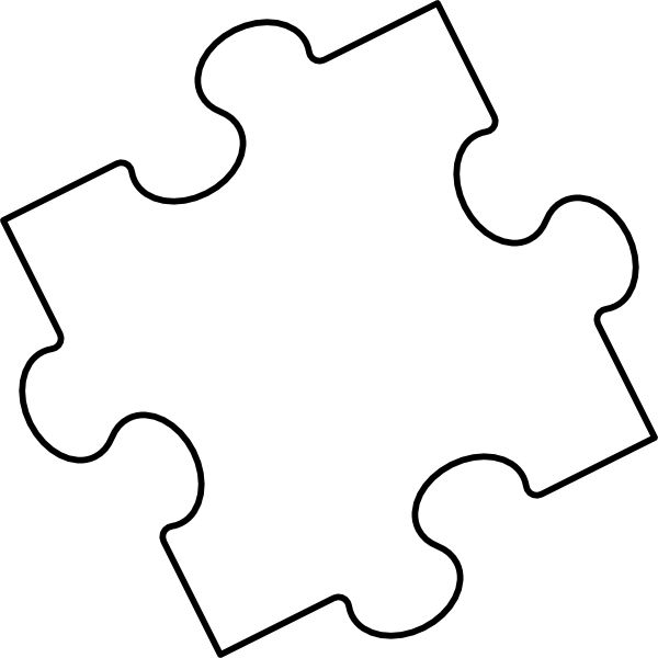 6 Piece Puzzle Template ClipArt Best