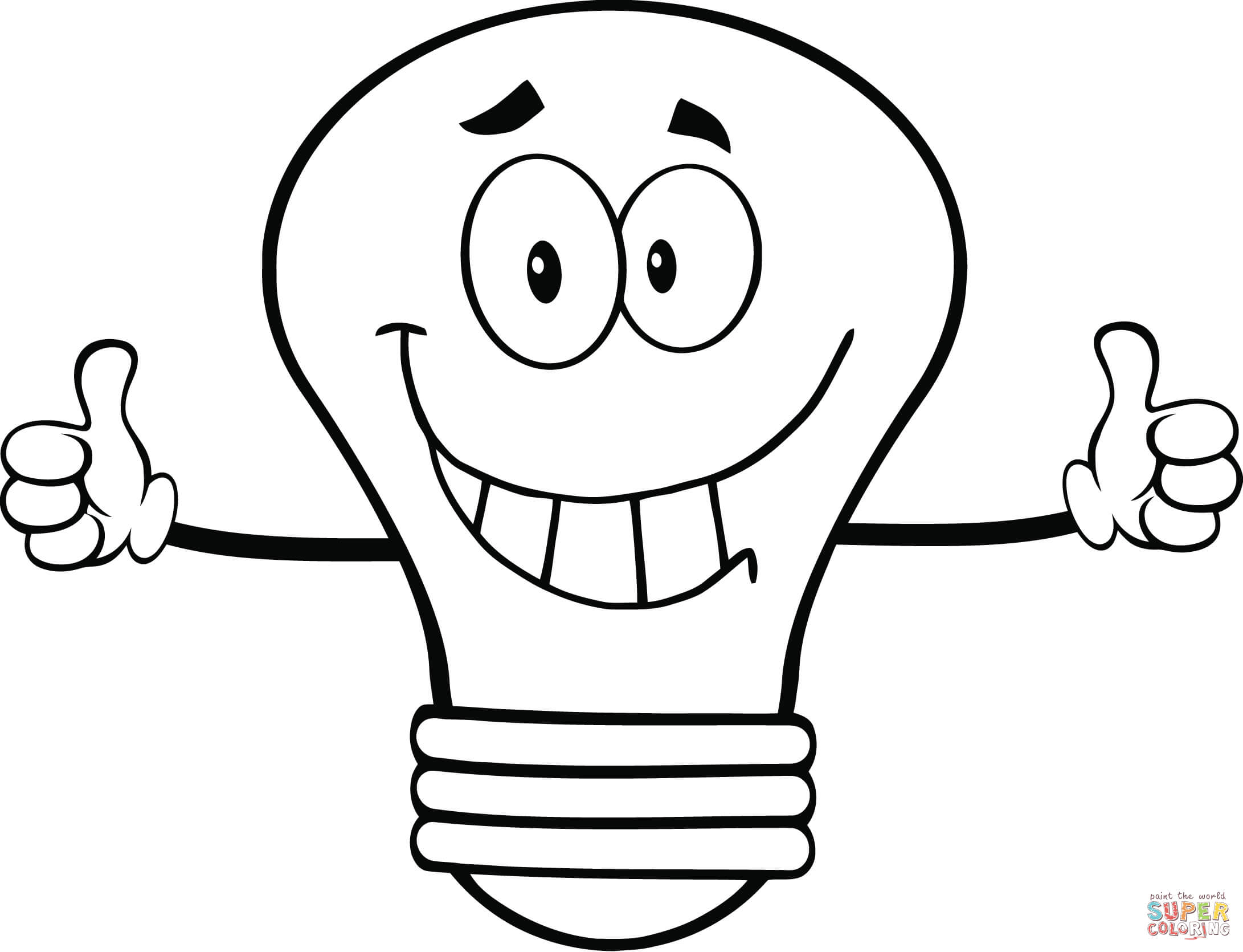 Light Bulb Coloring Pages ClipArt Best