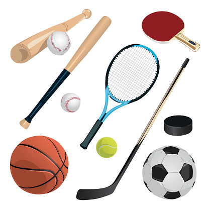 Sports Equipment Clip Art, Vector Images & Illustrations - ClipArt Best ...
