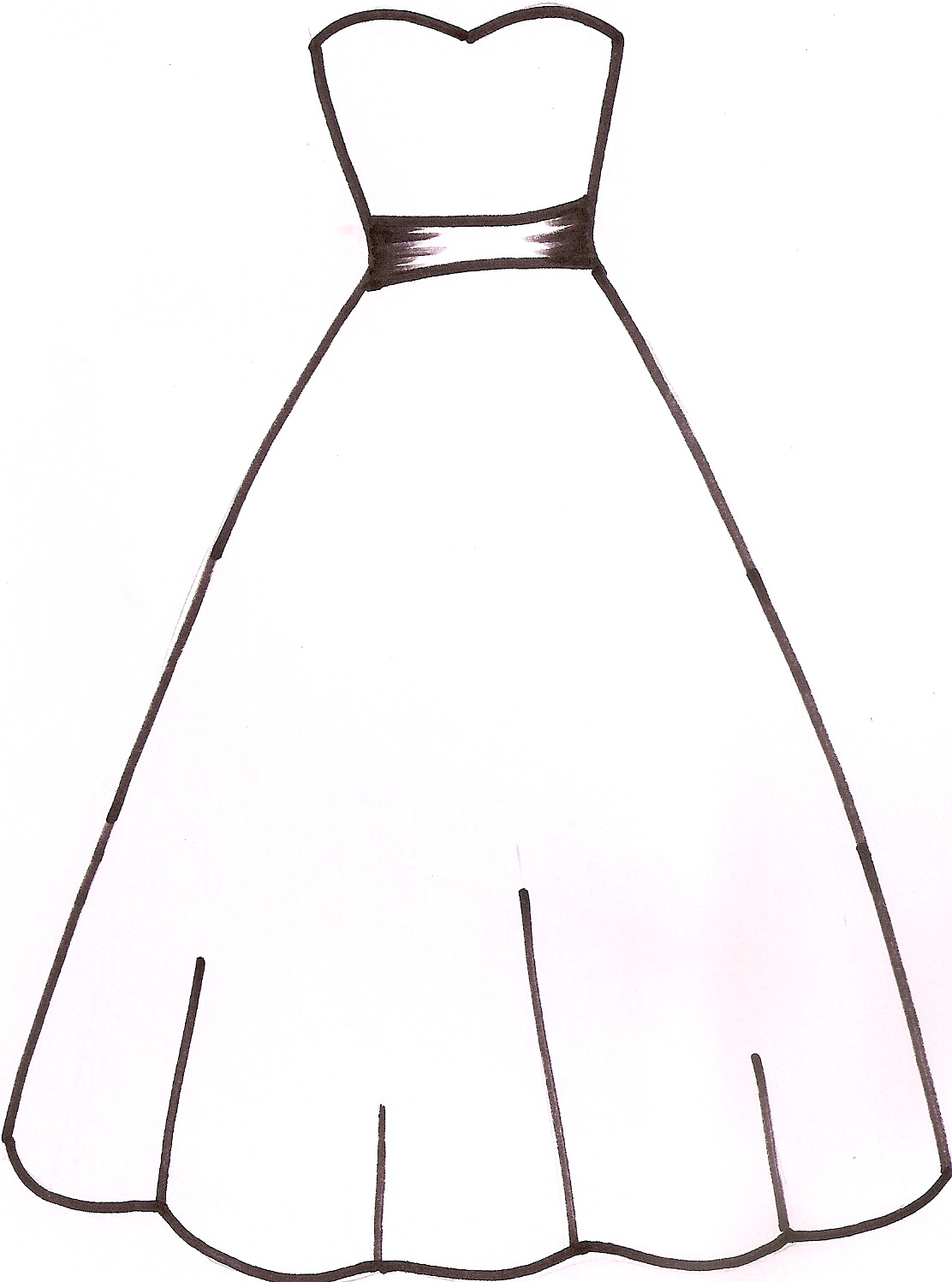 Printable Dress Templates ClipArt Best
