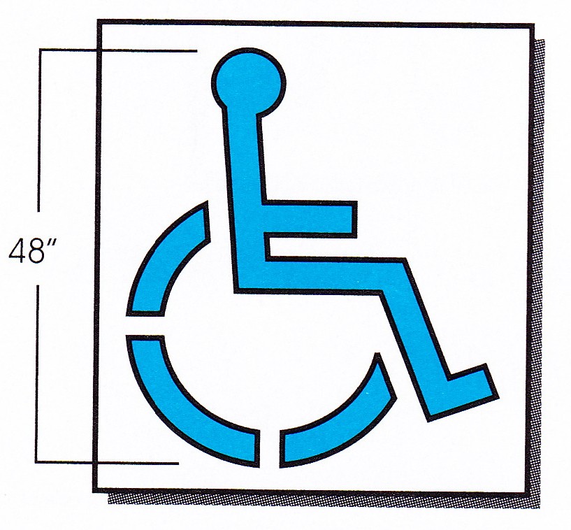 Handicap Template For Parking Lot Printable Word Searches