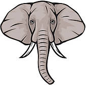 Elephant face clip art - ClipArt Best - ClipArt Best