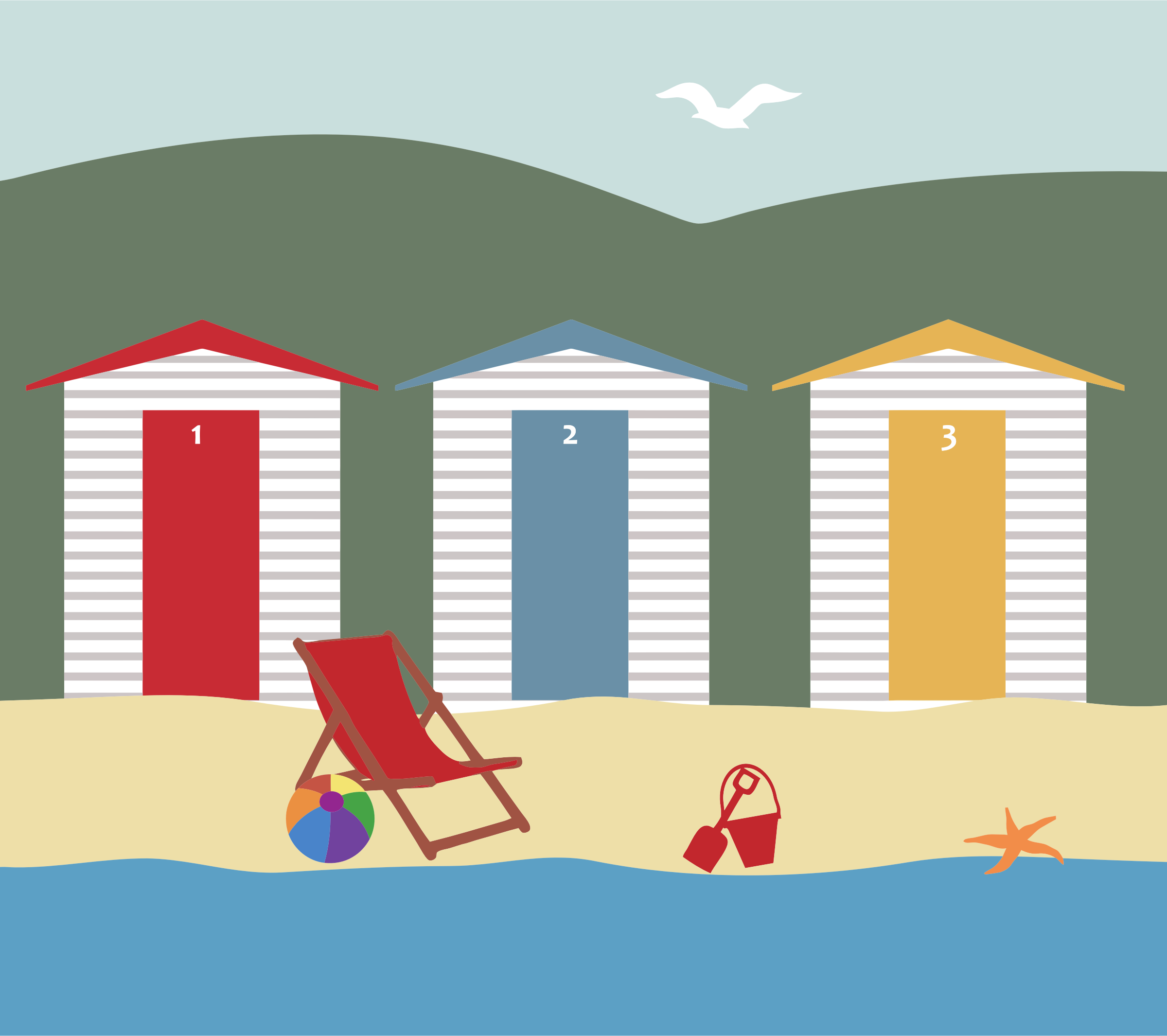 Beach Scene - ClipArt Best