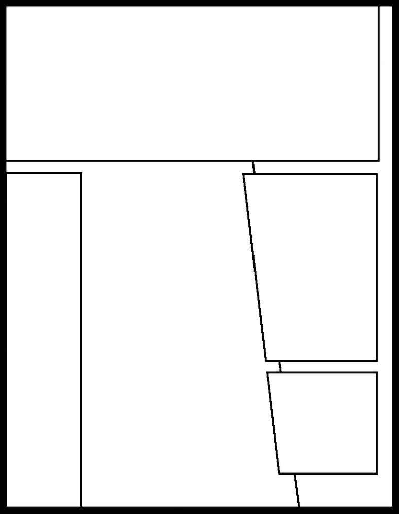 Manga Panels Template Landscape Canvas brah