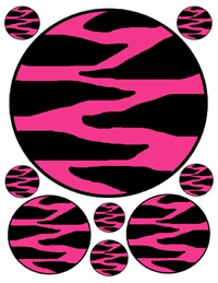 Hot Pink Zebra Wallpaper Border Decals Teen Room Baby Girl Nursery ...