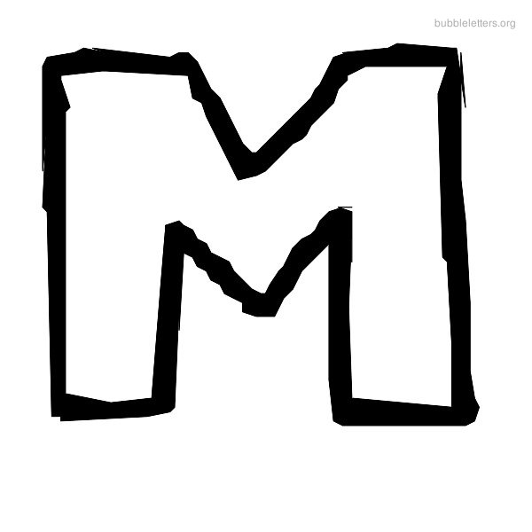Bubble Letter M ClipArt Best