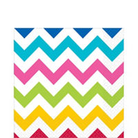 Bright Rainbow Chevron Party Supplies & Decorations - Party City ...