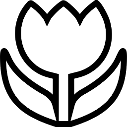 Black And White Tulip Outline - ClipArt Best