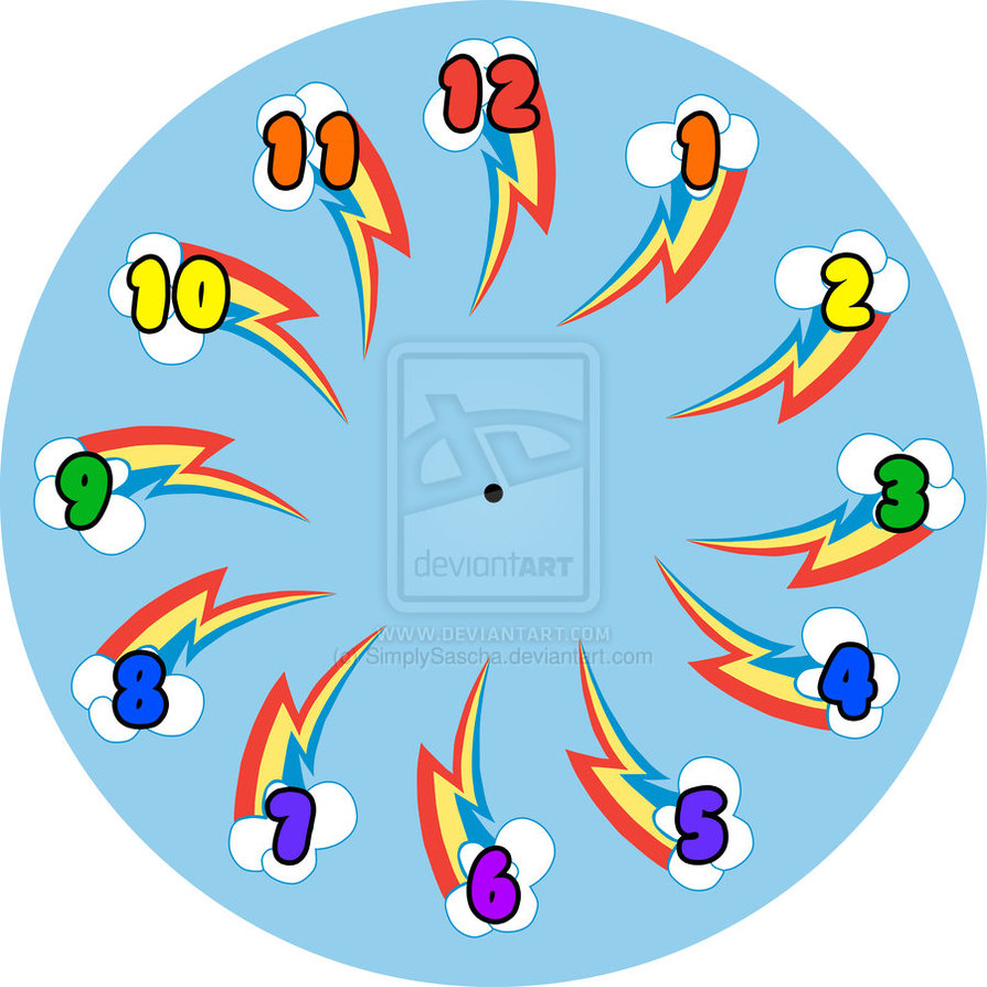 Rainbow Dash Clock - Face - ClipArt Best - ClipArt Best