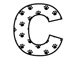 Puppy Dog Alphabet Letter Name Paw Prints Baby Nursery Kids Wall ...