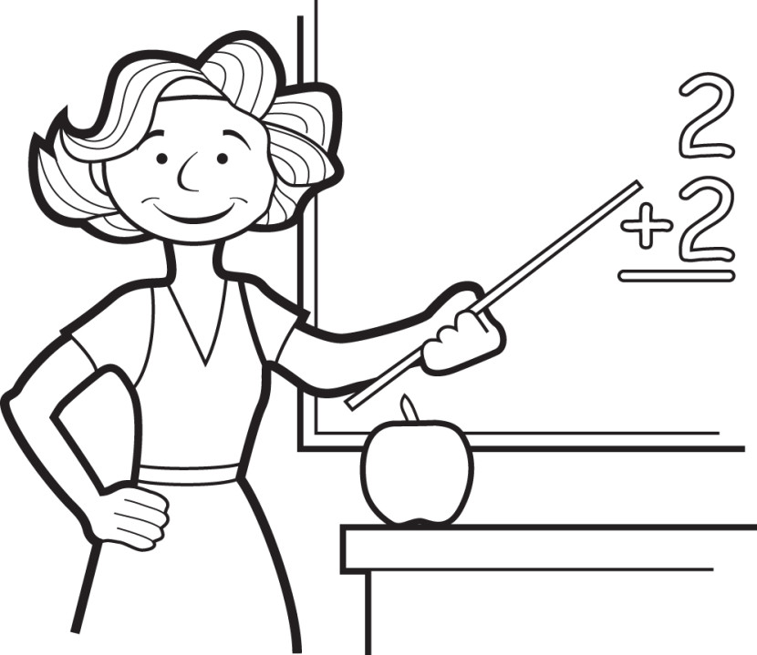 Teacher black and white clipart - ClipArt Best - ClipArt Best