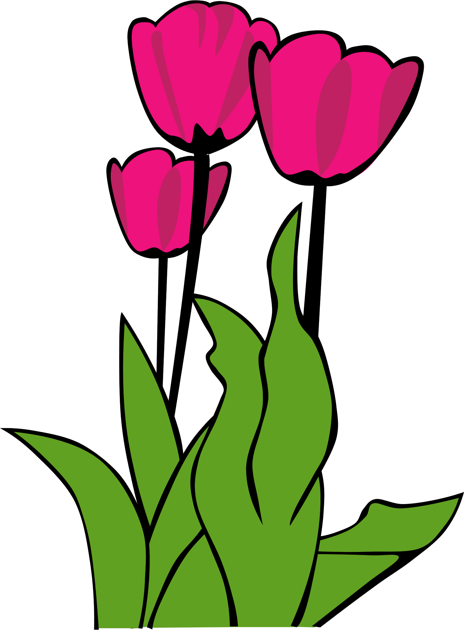 Clip Art Tulips - ClipArt Best