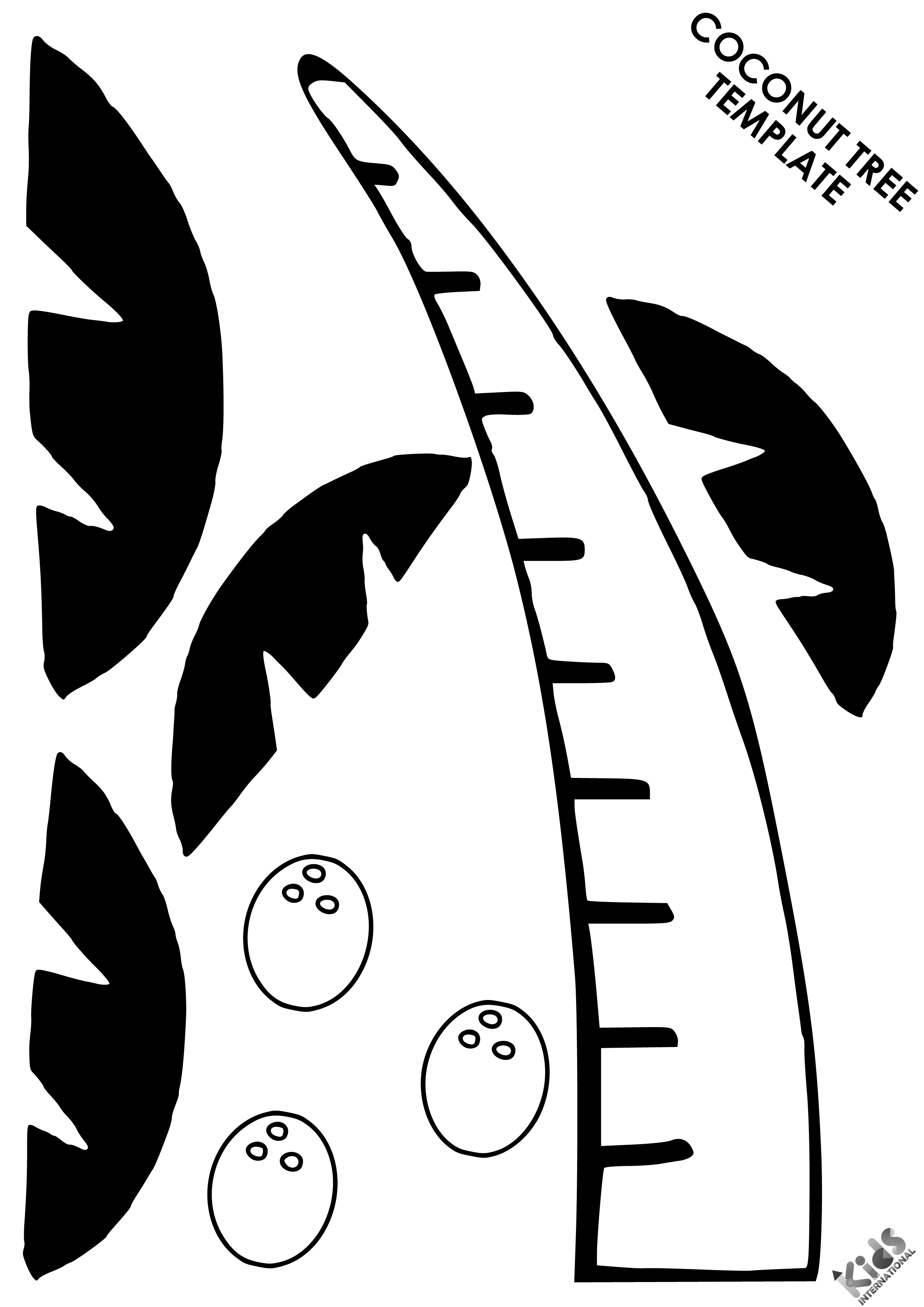 Coconut Tree Template ClipArt Best