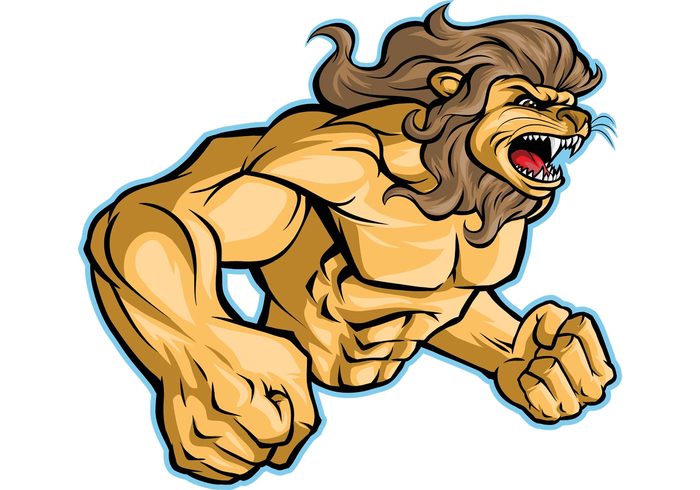 Vector Lion Sports Mascot | Free Vector Art at Vecteezy! - ClipArt Best ...