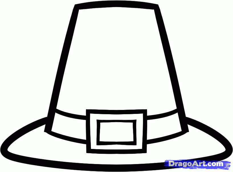  How To Draw A Pilgrim Hat Step By Step Thanksgiving Seasonal 