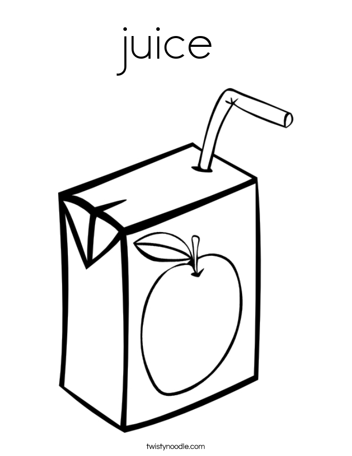 juice Coloring Page - Twisty Noodle - ClipArt Best - ClipArt Best