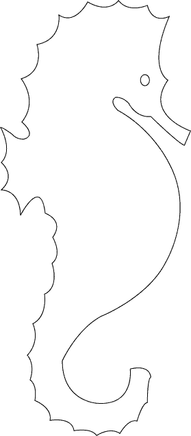 Seahorse Template Printable ClipArt Best